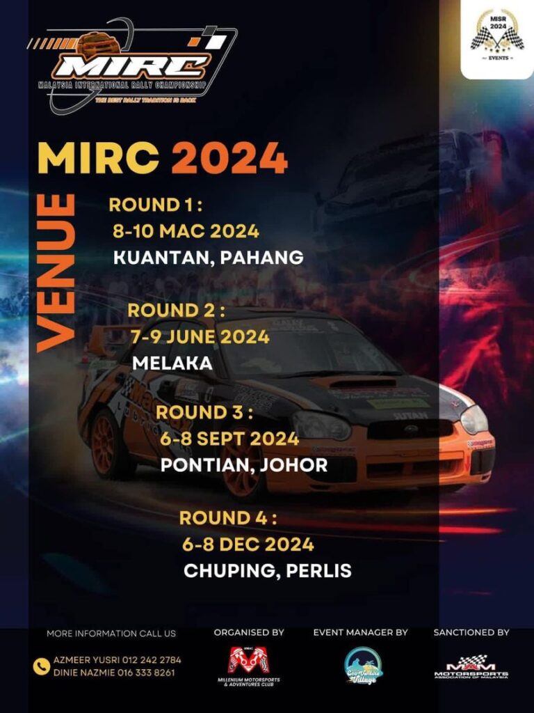 MIRC 2024 Returns to Grace the National Rally Racing Arena - BERITA SUKAN TERENGGANU ...