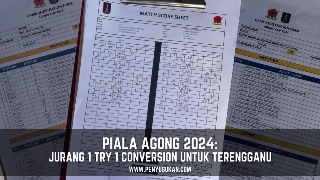 PIALA AGONG 2024: JURANG 1 TRY 1 CONVERSION UNTUK TERENGGANU - BERITA ...